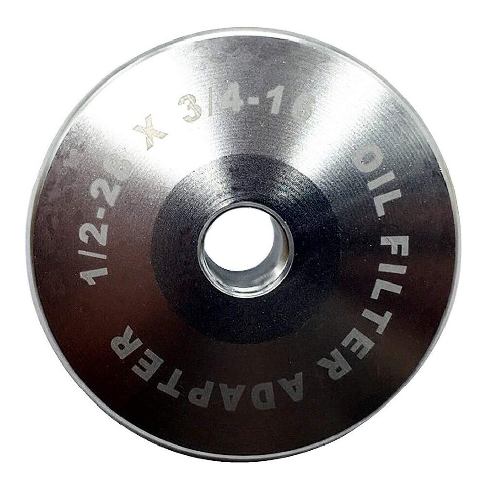 1 x 1/2-28 to 3/4-16 2.5” DIA Oil Filter Adapter | eBay
