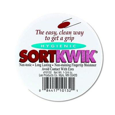 LEE 10132 Sortkwik Fingertip Moisteners, 1 3/4 oz, Pink (Pack of 2 ...