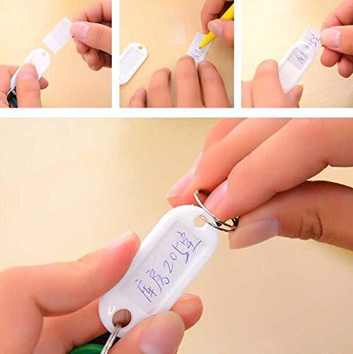 Lind Kitchen 40pcs Key Ring Label Tags Mixed Color Plastic Keys Holder ...