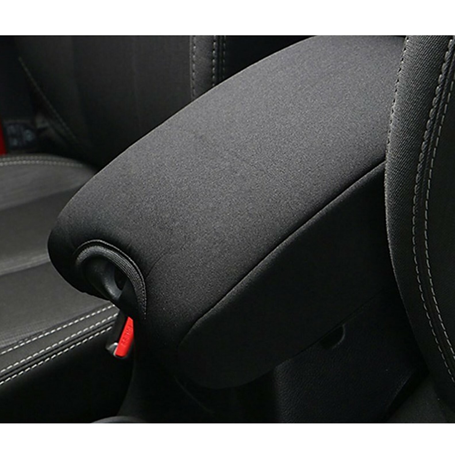 Black Neoprene Center Console Armrest Cover Protector For 07-17 Jeep ...