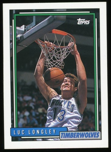 1992-93 Topps Luc Longley Card #89 | eBay
