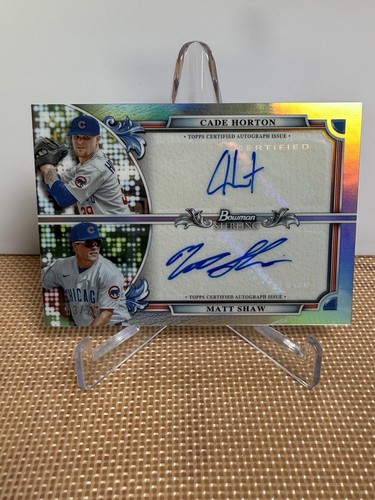 2024 BOWMAN STERLING MATT SHAW CADE HORTON DUAL AUTOGRAPH 03/25 RC 🔥 | eBay