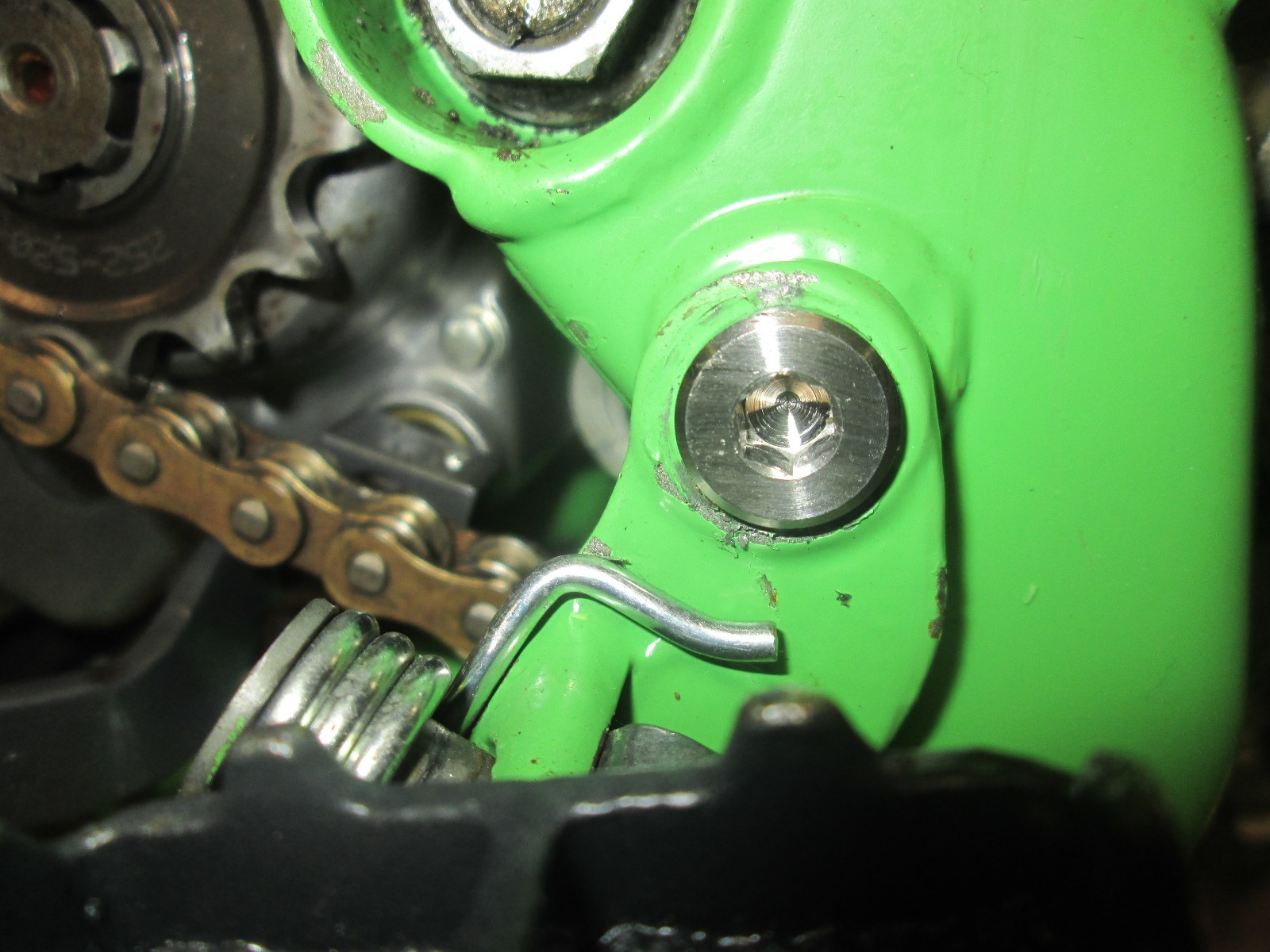 Kawasaki KX250 1988-1989 DOCWOB Titanium foot peg bracket bolts TI4111 ...