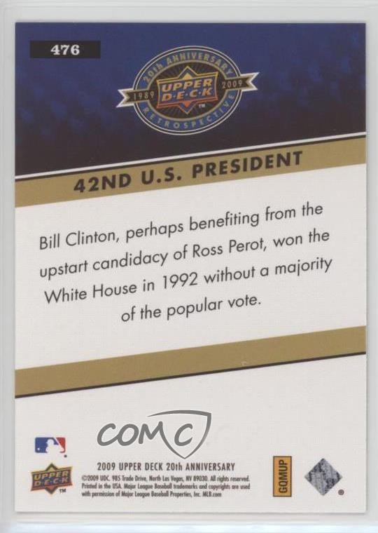 2009 20th Anniversary Retrospective Politics Bill Clinton 42nd US ...