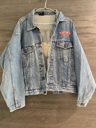 Vintage f22 custom denim jacket American Patch Lockheed Martin Marietta ...