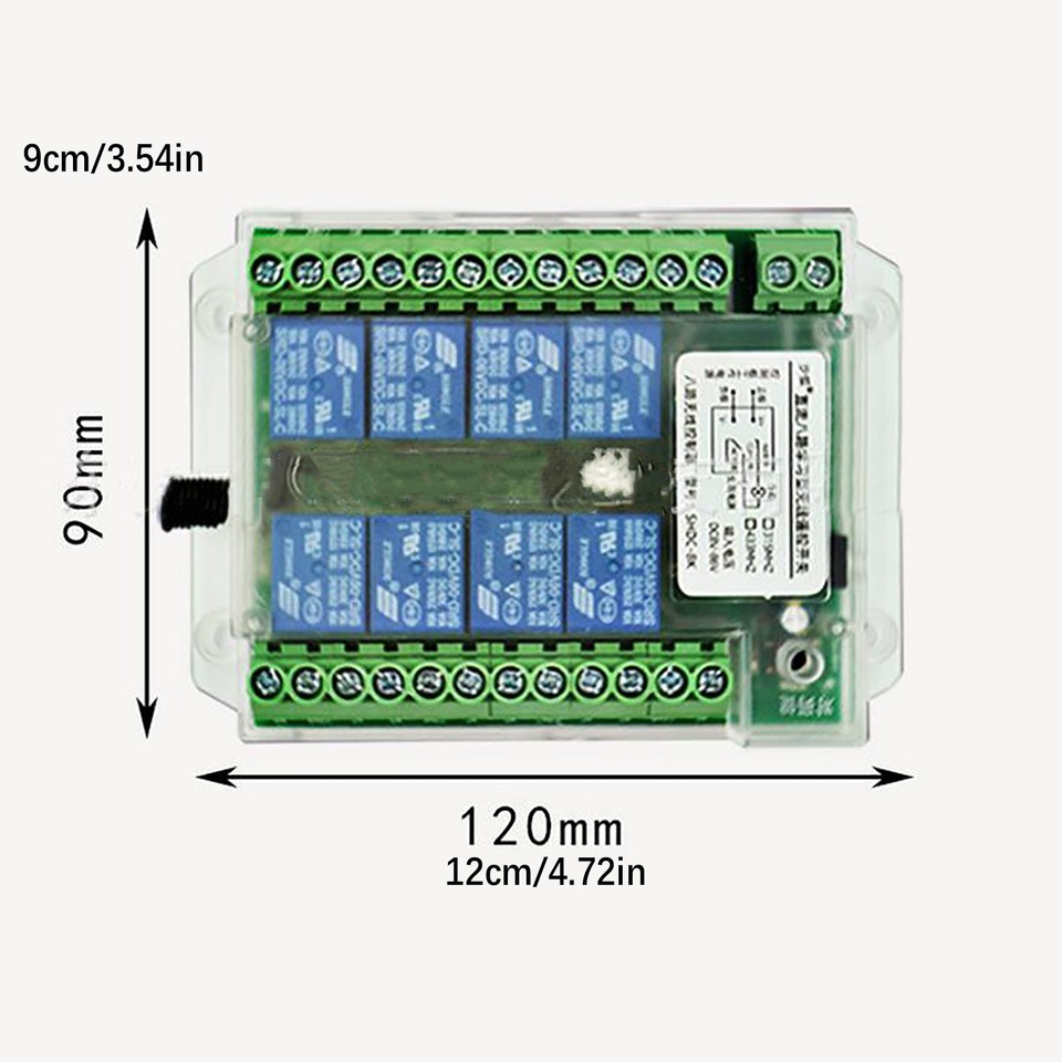 Stable 8 Channel Wireless RF433MHz Remote Control Switch Relay Module ...