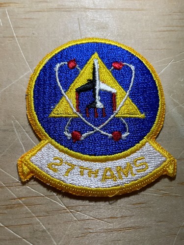 1970s/1980s? US AIR FORCE PATCH-27th AMS-SQUADRON-ORIGINAL USAF BEAUTY ...