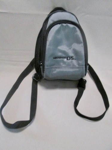 NINTENDO DS HANDHELD SYSTEM GREY MINI BACKPACK CARRY CASE | eBay
