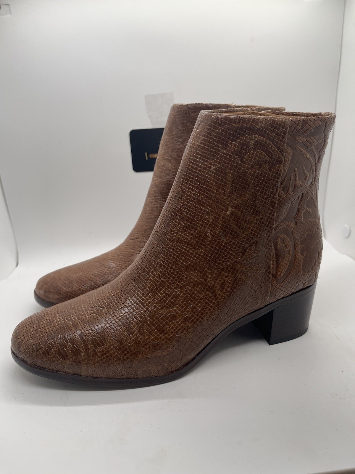 Patricia Nash Women's Marcella Block-Heel Ankle Booti… - Gem