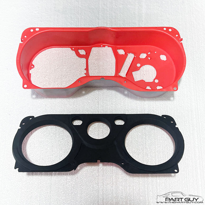 RECON 1981 Trans Am RED Gauge Cluster Housing Setup Firebird Formula 81 ...