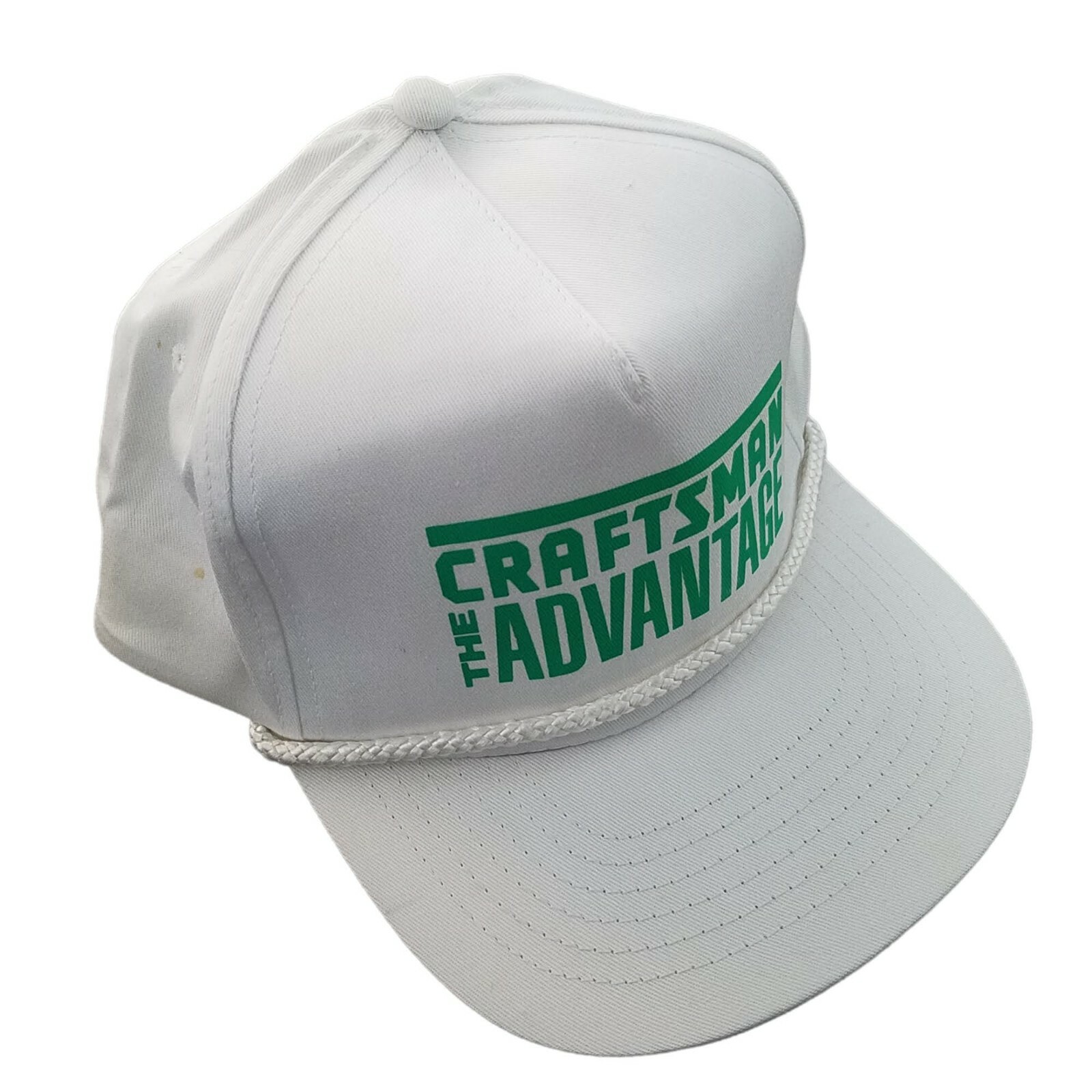 Vintage Craftsman Advantage Logo Snapback Hat Trucker Baseball White | eBay