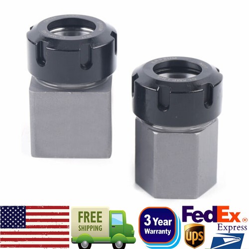 Hex & Square ER-32 Collet Block Spring Chuck Holder Set For CNC Milling ...