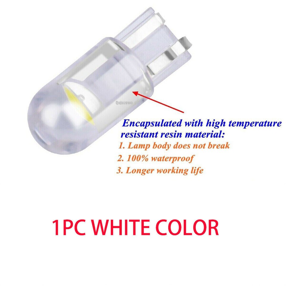 1X LED Car Interior Plate Light Bulbs T10 WHITE LIGHT LED white ...