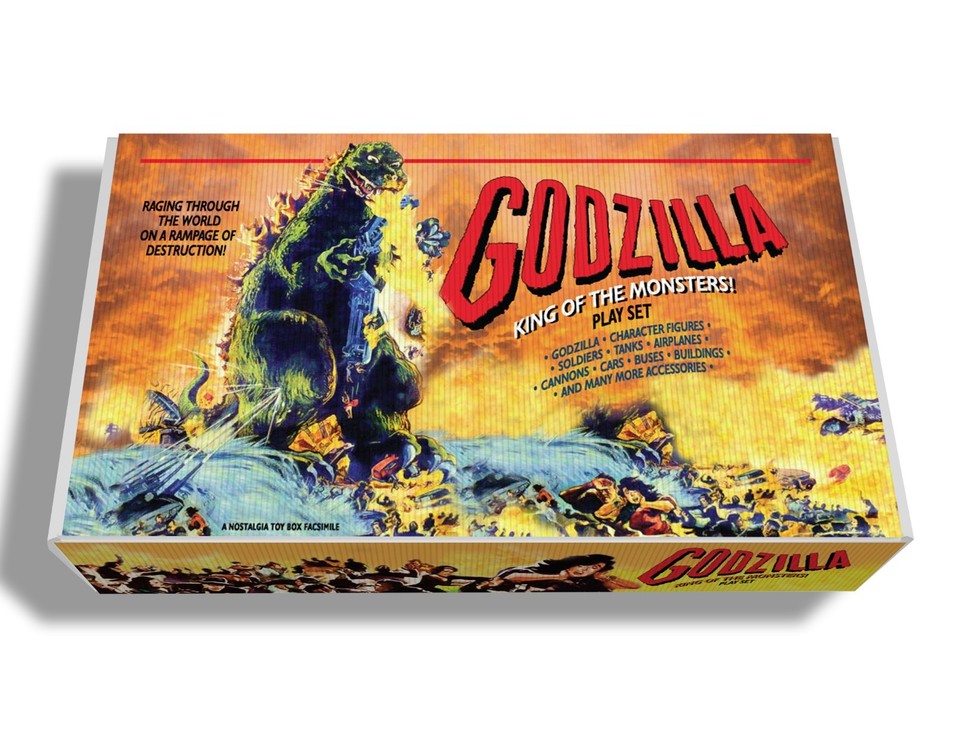 Marx "Godzilla" Play Set Box OR Marx "The Valley of Gwangi" Play Set ...