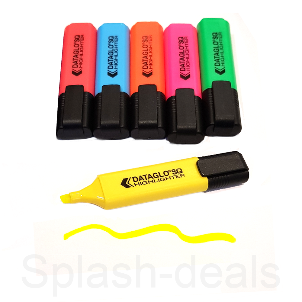Quality Highlighter Pens - Assorted Bright Vibrant - Choose Colours or ...