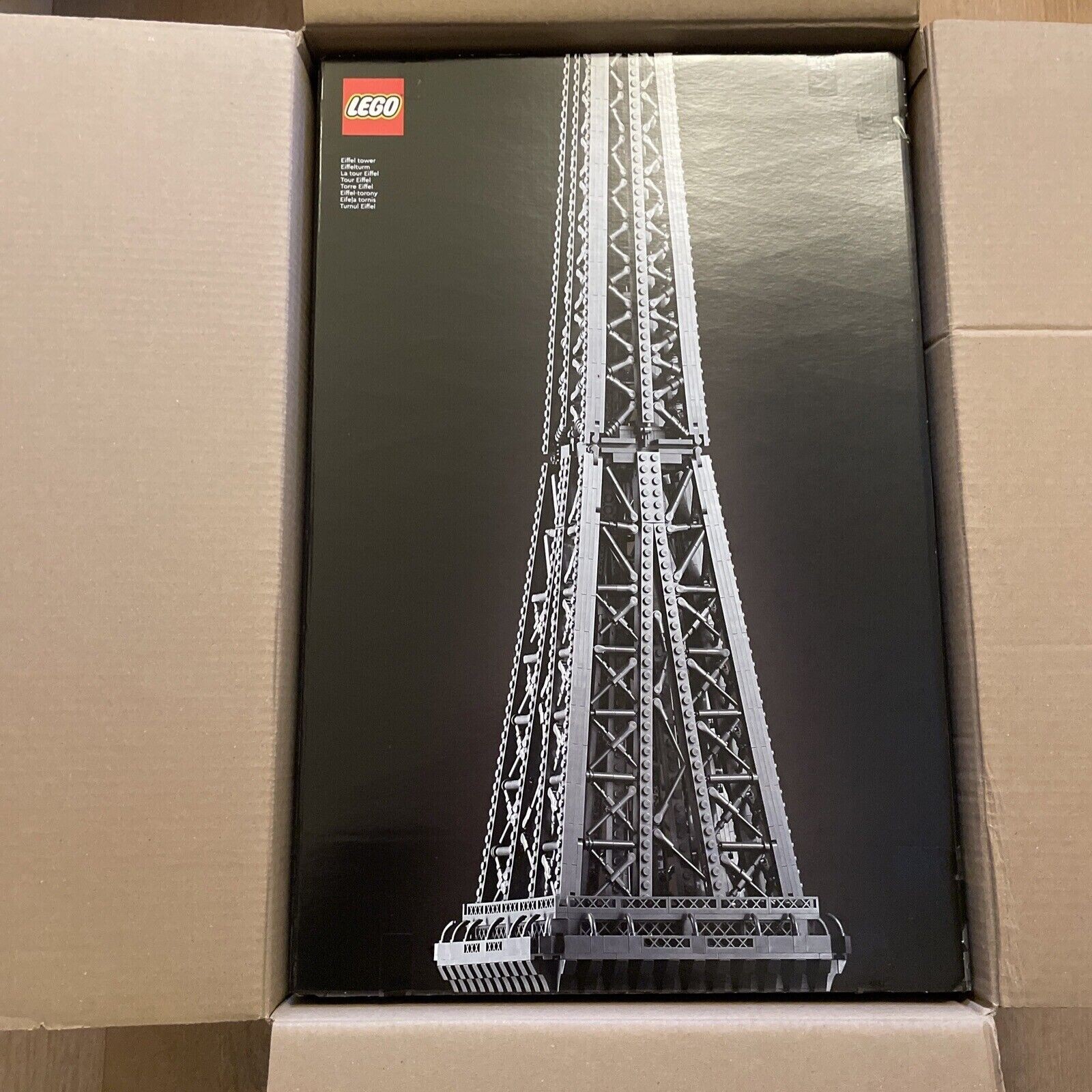 New Sealed Lego Eiffel Tower 10307 Building Set 10001 Pieces Measures ...