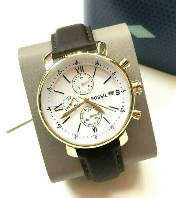 Fossil Rhett White Men's Watch - BQ1009 for sale online | eBay