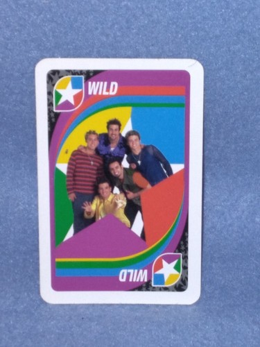 NSYNC UNO Wild Playing Card Mattel 2000 Justin JC Joey Lance Chris | eBay