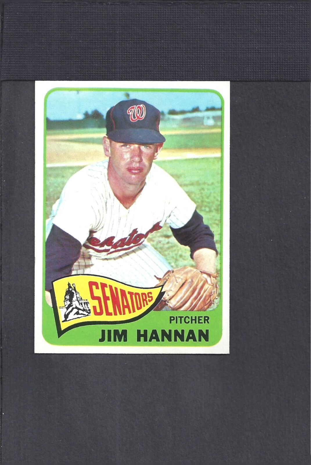 1965 TOPPS #394 JIM HANNAN-1--SENATORS--NO CREASES--NR/MT | eBay