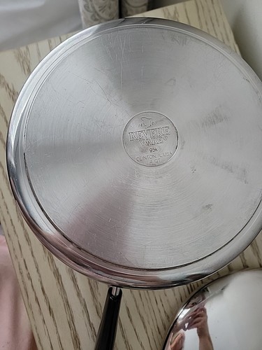 Vintage Revere Ware 4 QT Sauce Pan TRI-PLY Disc Bottom W/Lid Stainless ...