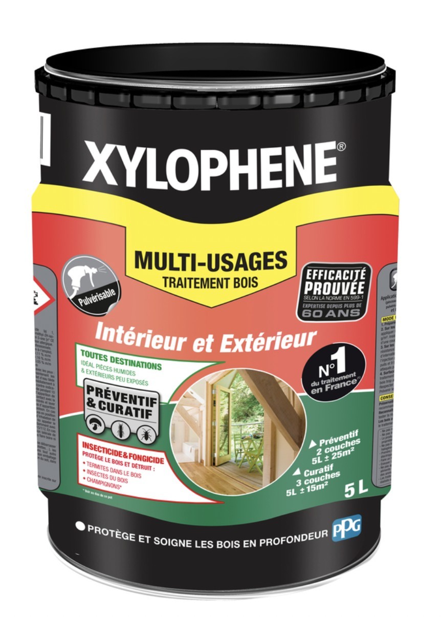 XYLOPHENE Wood Treatment Multi-Purpose 5L Insecticide Fungicide Anti ...