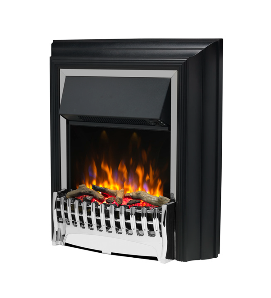 Dimplex Kingsley Deluxe Optiflame POLISHED CHROME Freestanding Fire ...