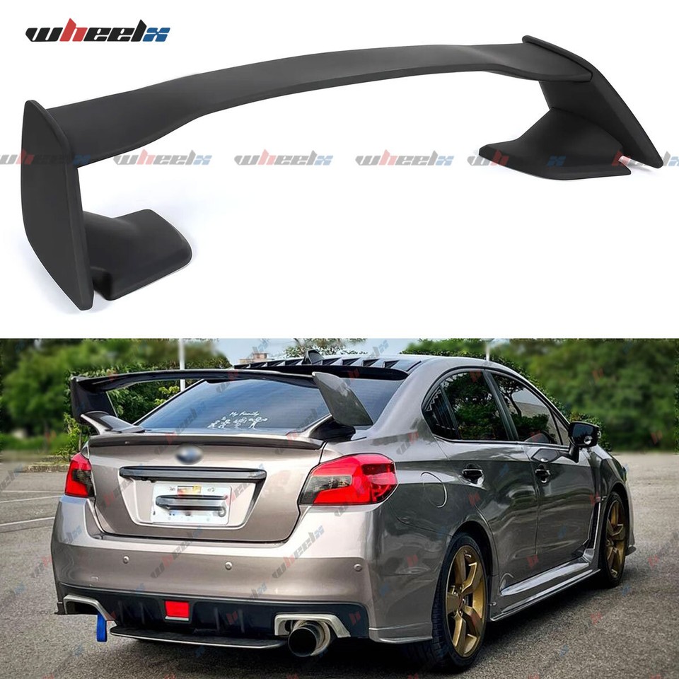For 2015-2021 Subaru WRX STI OE-Style Painted Black ABS Rear Trunk ...