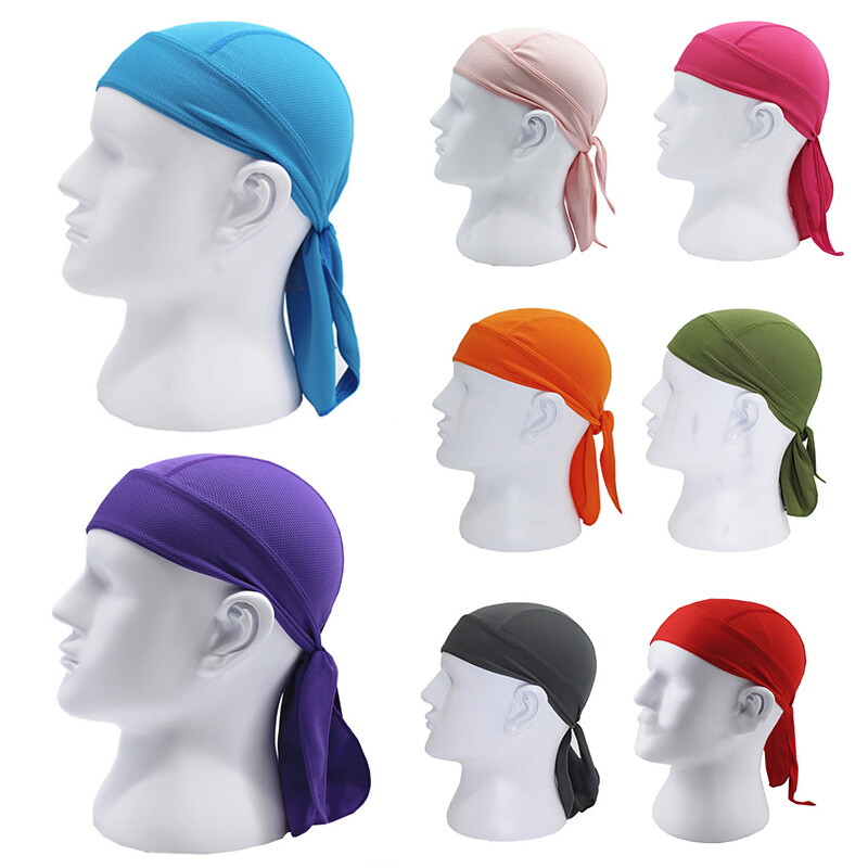 Cycling Skull Cap Du Rag Head Wrap Biker Ski Beanie Adjustable Quick ...