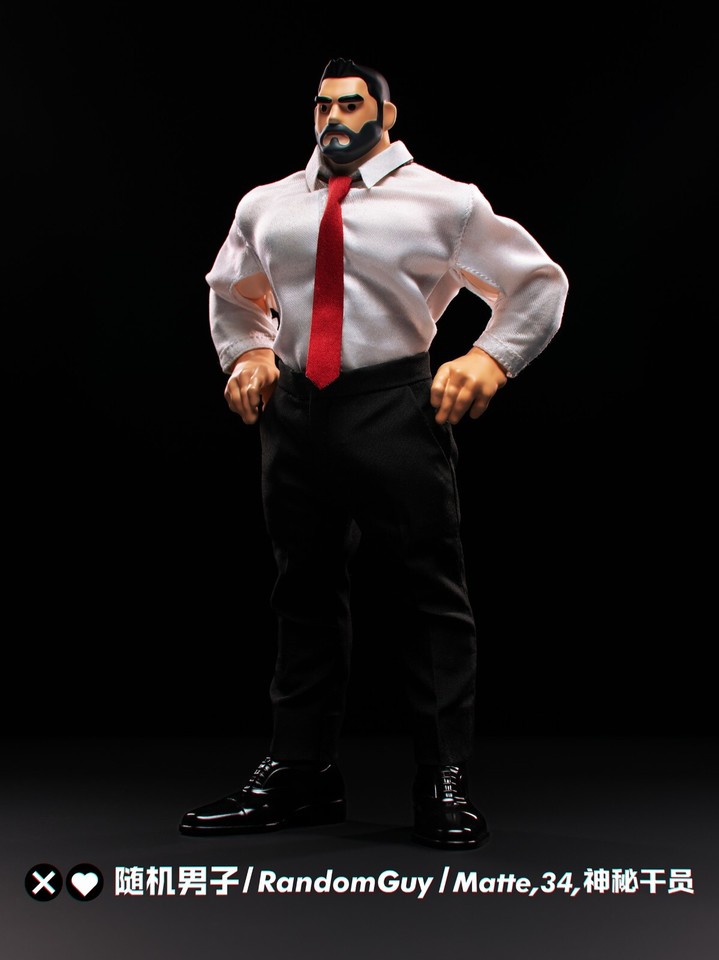 Suit Gay Doll Random Guy Matte Muscular Male Beard Dolls Guy Toy 20cm ...