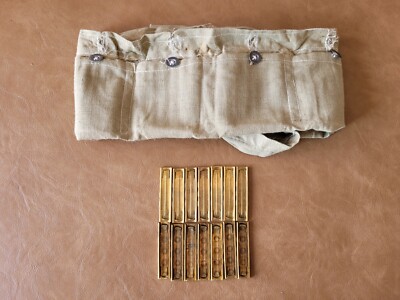 Mauser Stripper Clips 12 Brass with Bandolier 8mm, 7.92x57, K98, M48 ...