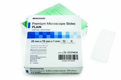 McKesson Microscope Slide, 25 X 75 X 1 mm, Plain, Box of 72, BRAND | eBay