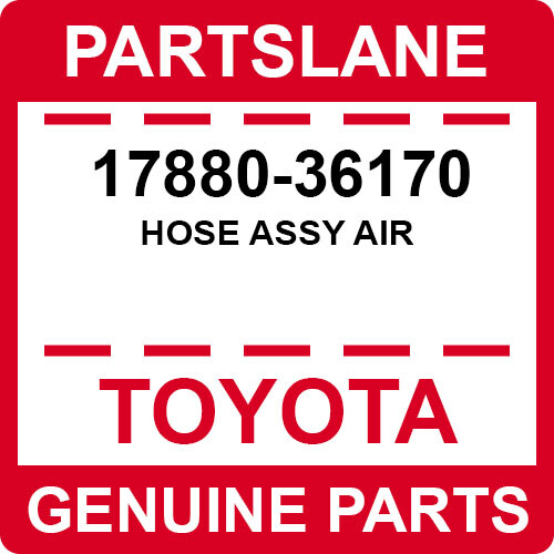 17880-36170 Toyota OEM Genuine HOSE ASSY AIR | eBay