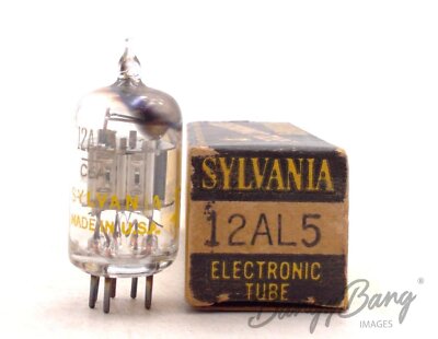 Sylvania 12AL5/HAA91 Twin Diode Detector TV Audio Vacuum Tube Valve ...
