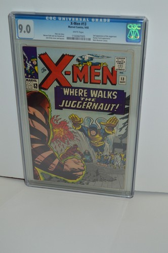 X-Men #13 CGC 9.0 2nd Juggernaut Stan lee story White pages Unpressed ...