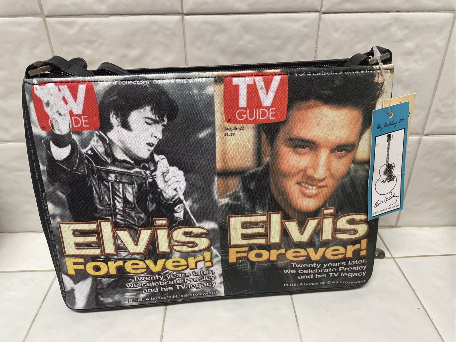 Elvis Presley TV Guide 4 Covers Collectible 20 Years Later Purse - 8 x ...