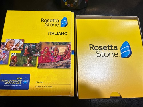 Rosetta Stone Italian Level 1-5 Set (Retail) (1 User) - Full Version ...