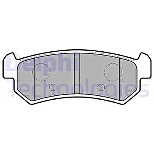 DELPHI Disc Brake Pad Set For CHEVROLET DAEWOO Aveo / Kalos Hatchback ...