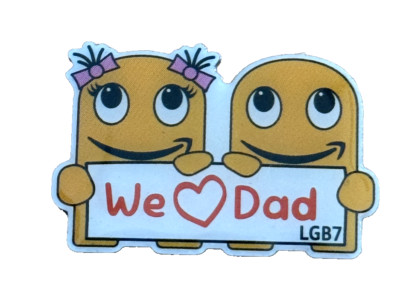 We love Dad Father's Day Amazon LGB7 Peccy Pin | eBay