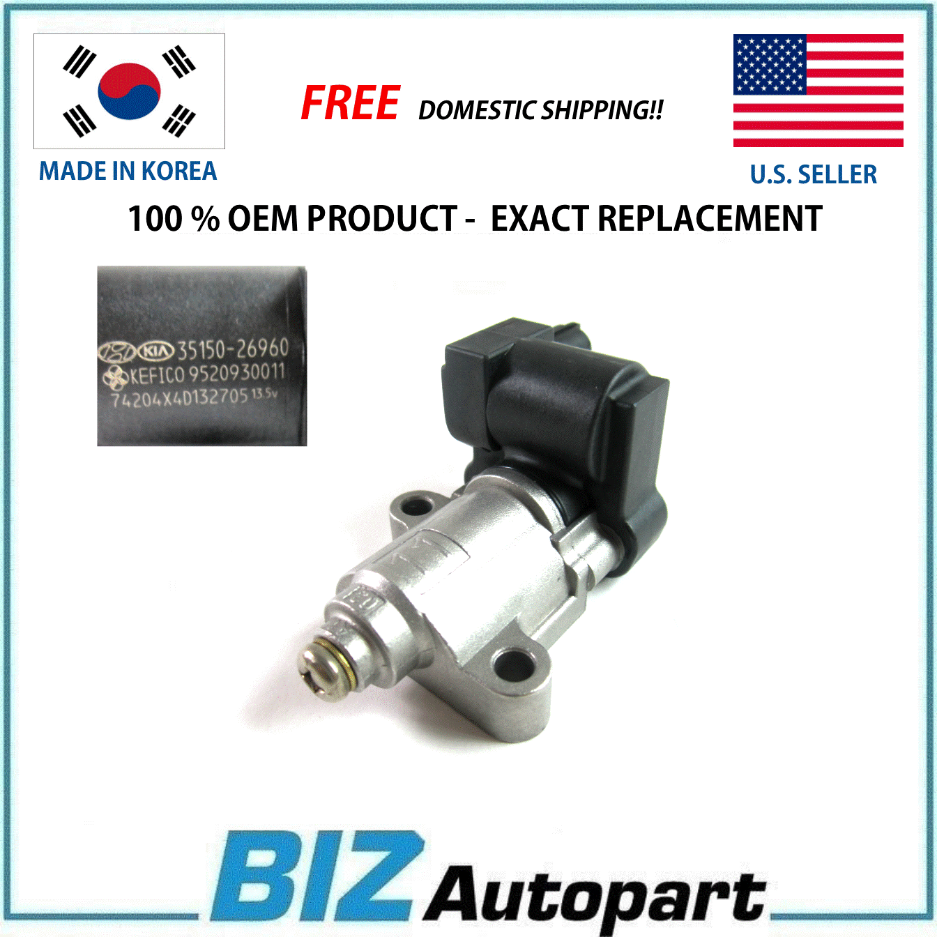 Genuine Idle Speed Control for 06-11 HYUNDAI ACCENT KIA RIO RIO5 OE ...