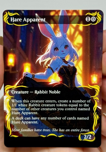 Hare Apparent - Proxy Card with Custom designed art | eBay