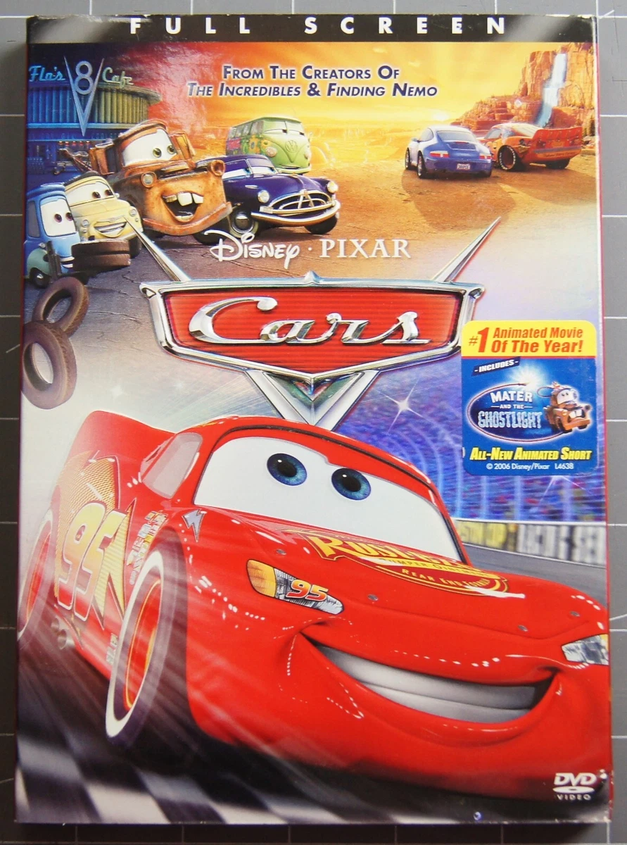 Disney Pixar Cars Dvd 2006 Full Frame