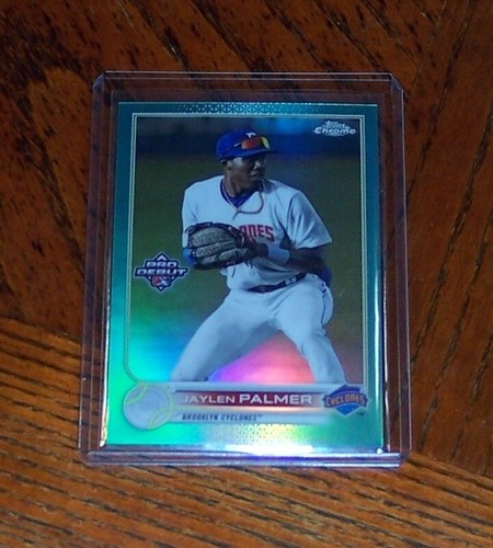 2022 Topps Pro Debut Chrome Jaylen Palmer AQUA REFRACTOR 22/75 Mets PDC ...