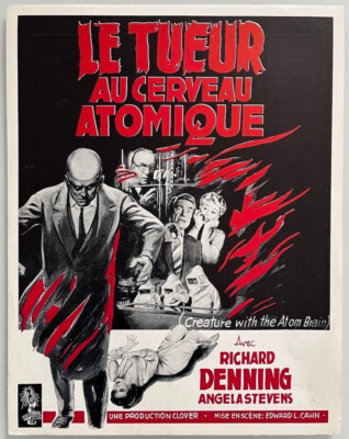 CREATURE WITH THE ATOM BRAIN (1955) EDWARD L. CAHN - RARE Belgian ...