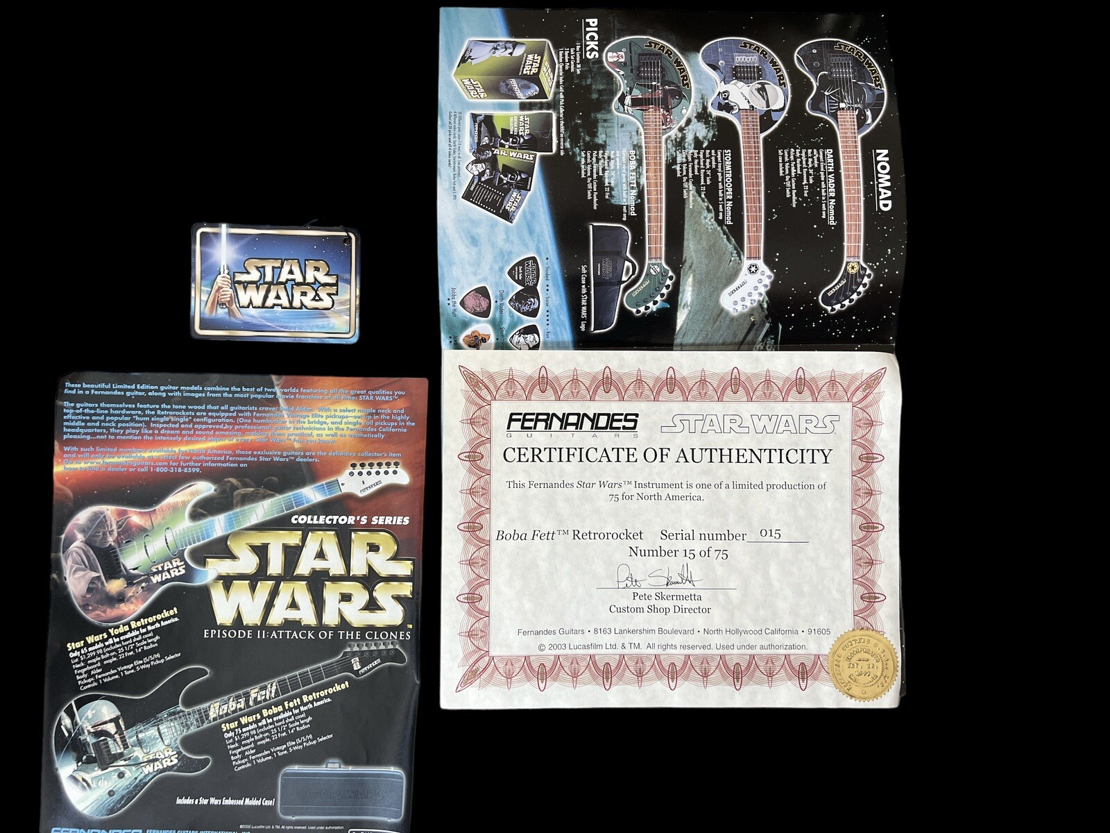 Fernandes Star Wars Boba Fett Retrorocket Electric Guitar #015/75 EUC ...