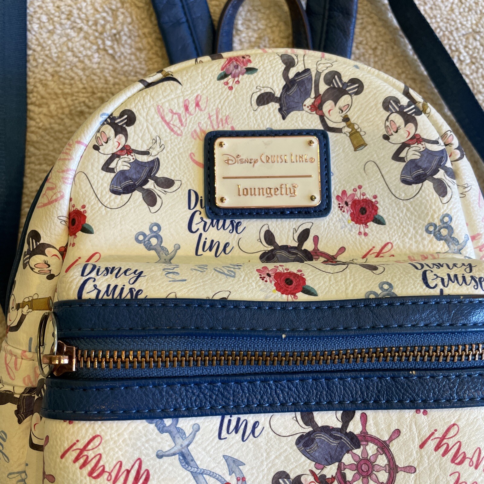 Disney Cruise Line DCL Minnie Mouse “Free As The Sea” Loungefly ...