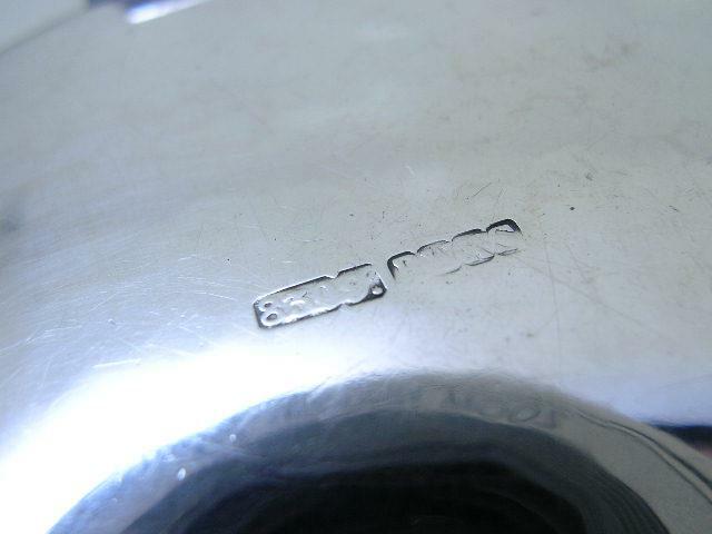 German 830 Silver Covered Dish by B.W.K.S. hammered finish w/ birds ...