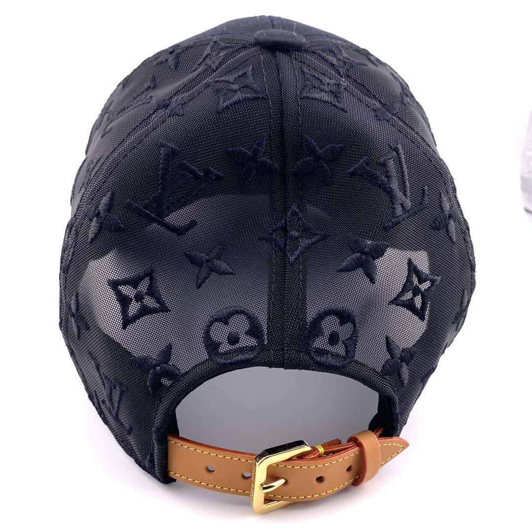 Louis Vuitton LV Men's Cap Monogram Mesh Black M Size… - Gem