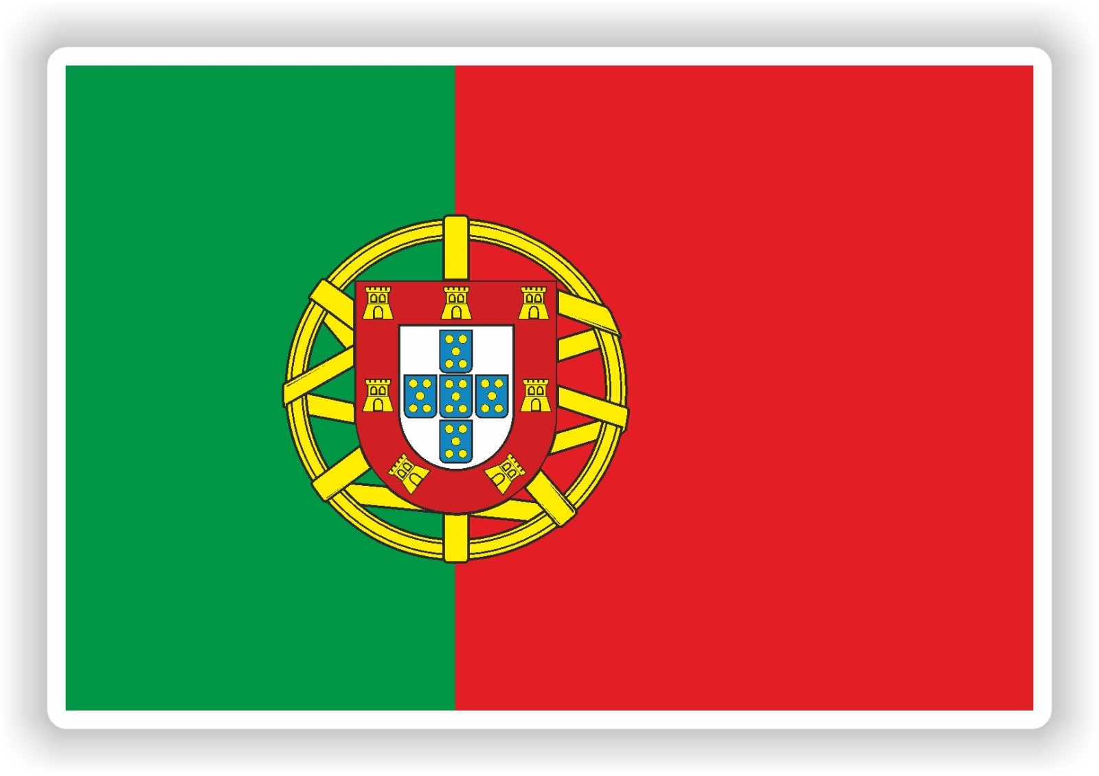 Portugal Flag Sticker / Vinyl Waterproof Decals Graphics | eBay Australia