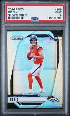 2024 PANINI PRIZM #309 BO NIX SILVER PRIZM PSA 9 ROOKIE | eBay