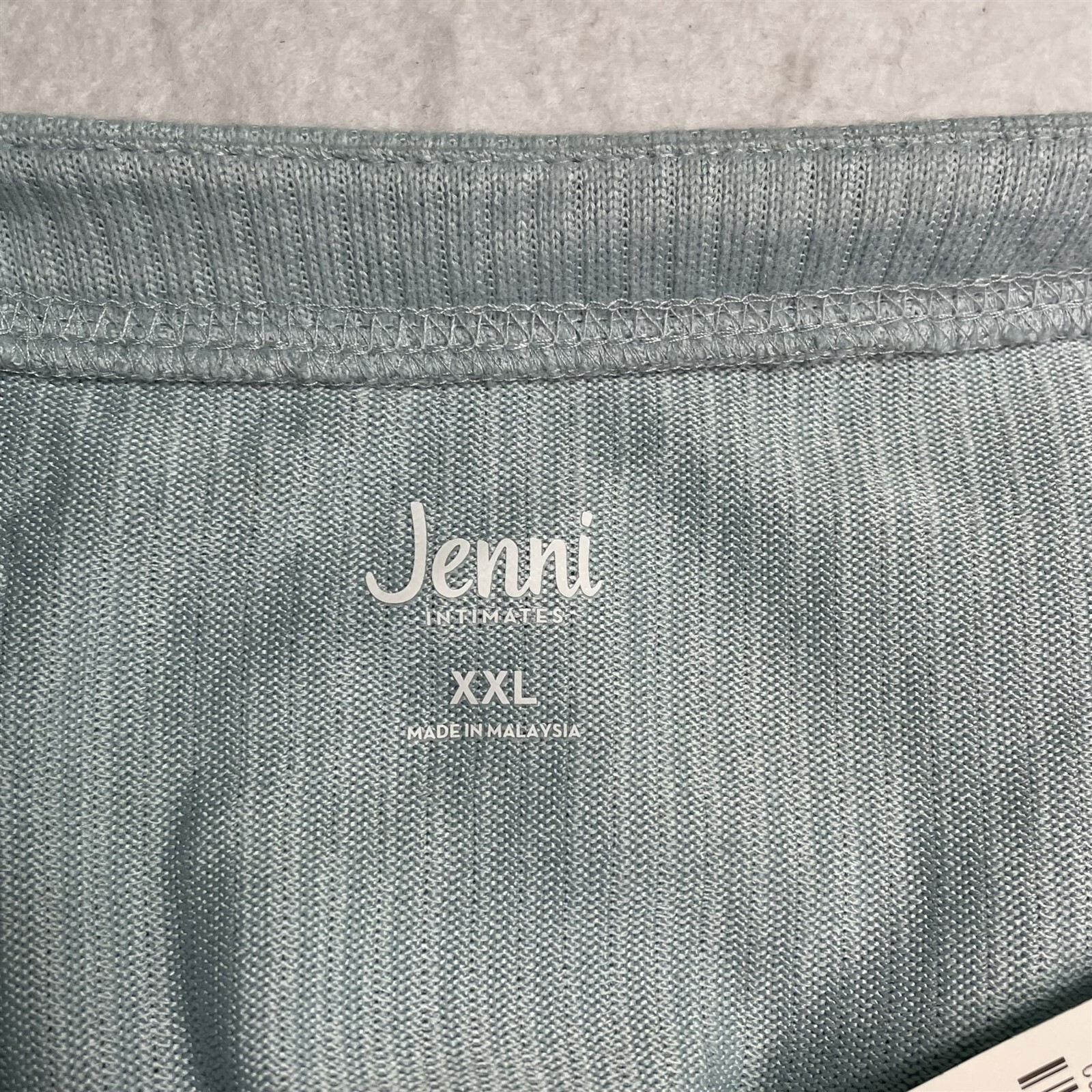 Jenni Pajama Top Womens XXL Long-Sleeve Soft Stretch Ribbed Henley | eBay